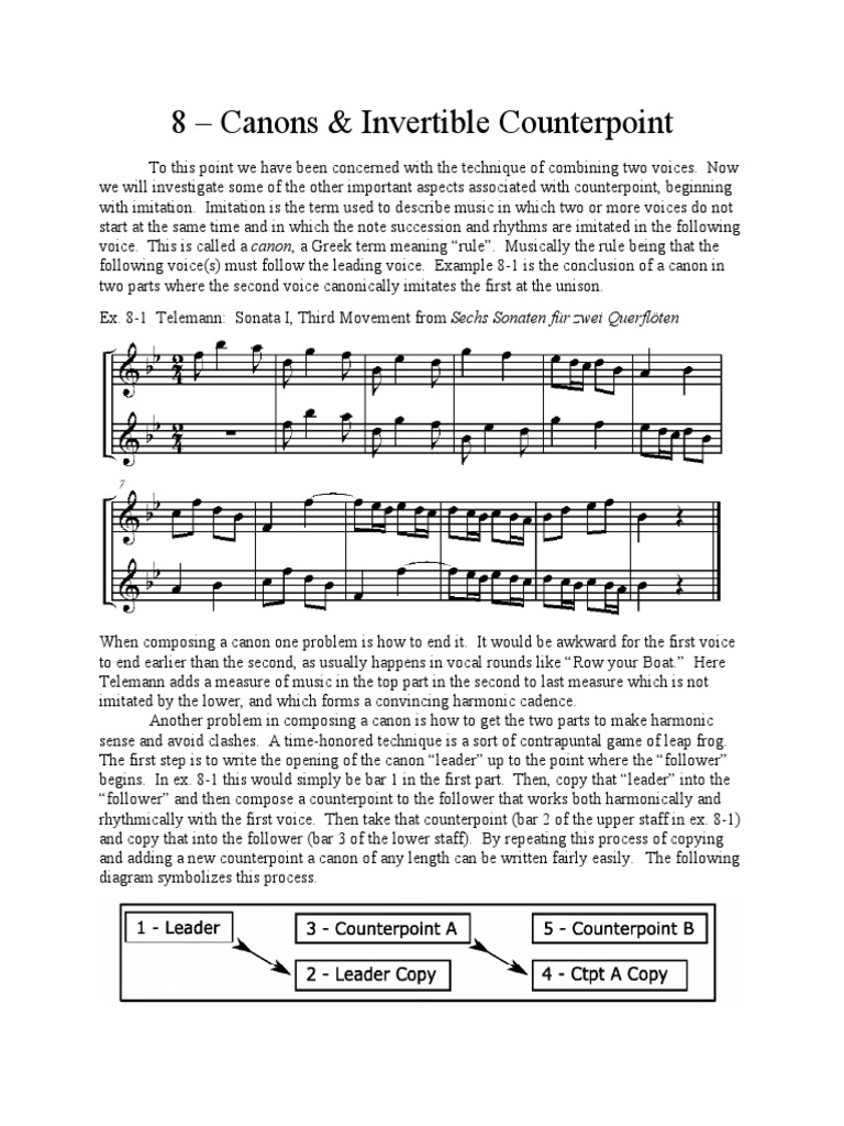 8 - Canons & Invertible Counterpoint | PDF | Goldberg Variations ...