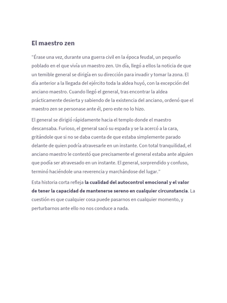 El Maestro Zen | PDF | Clásicos