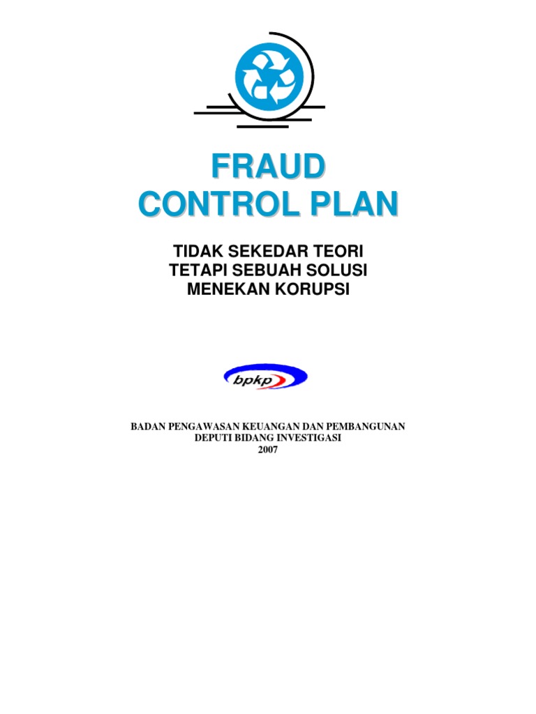Fraud Control Plan | PDF