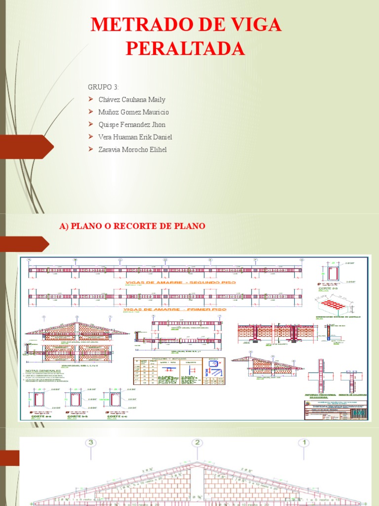 Metrado de Viga Peraltada | PDF | Material compuesto | Hormigón
