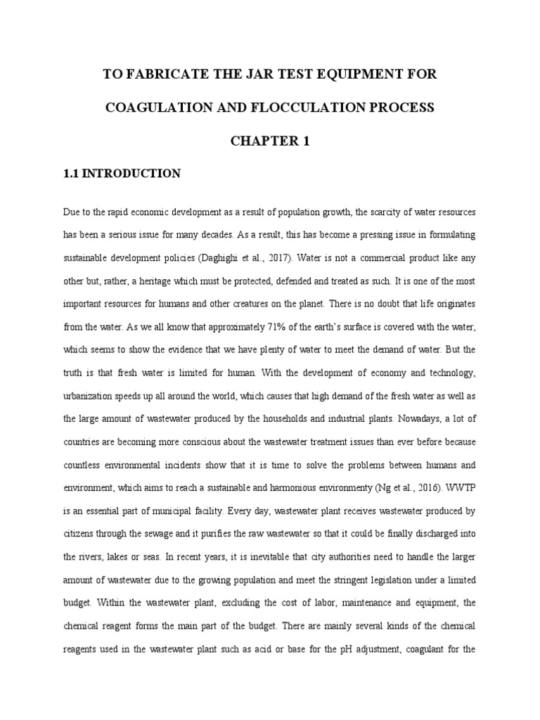 TWS - To Fabricate The Jar Test Equipment For Coagulation and ...