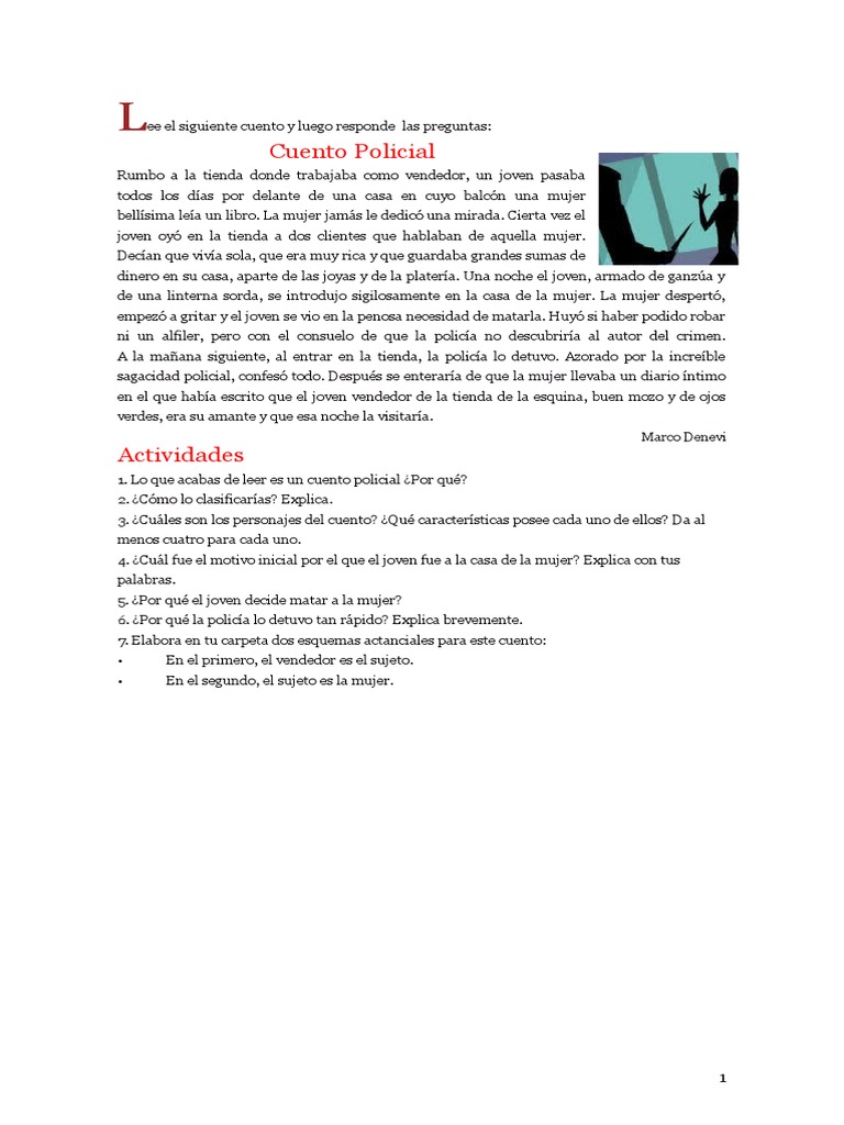 Cuentos Policiales para Niños | PDF | Crimen ficcion | Thriller y crimen