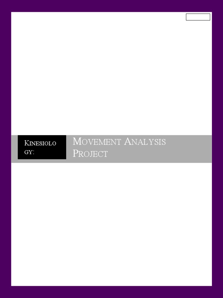 Movement Analysis Project | PDF | Anatomical Terms Of Motion | Shoulder