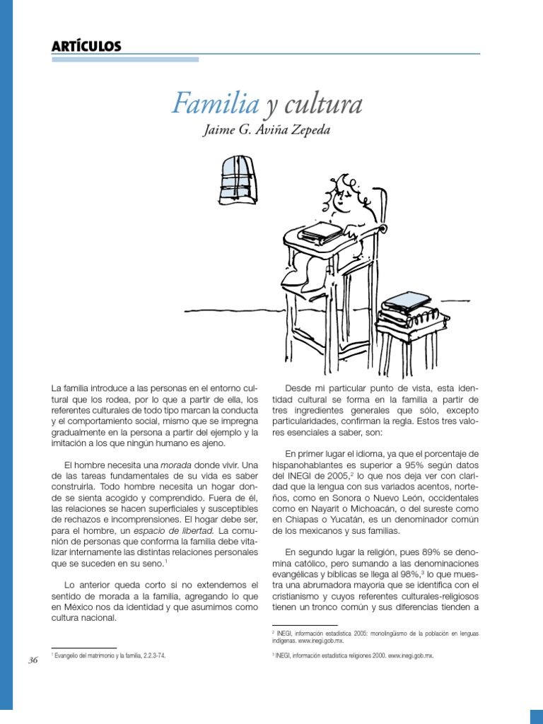La Familia y La Cultura. | PDF | Familia | Sociedad