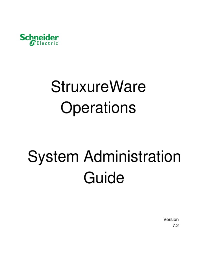StruxureWare Data Center Operation 7.2 System Administration Guide | PDF | Backup | World Wide Web