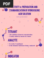 HCL Standardization | PDF | Sodium Carbonate | Hydrochloric Acid