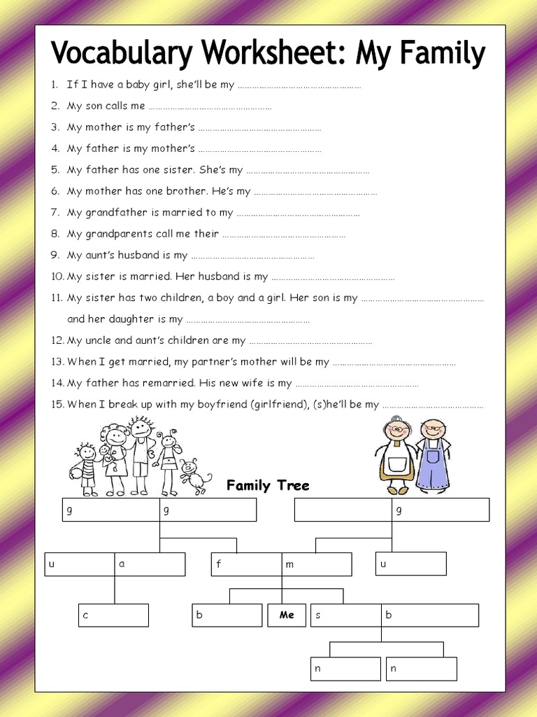 Family Relationship Vocabulary Guide | PDF
