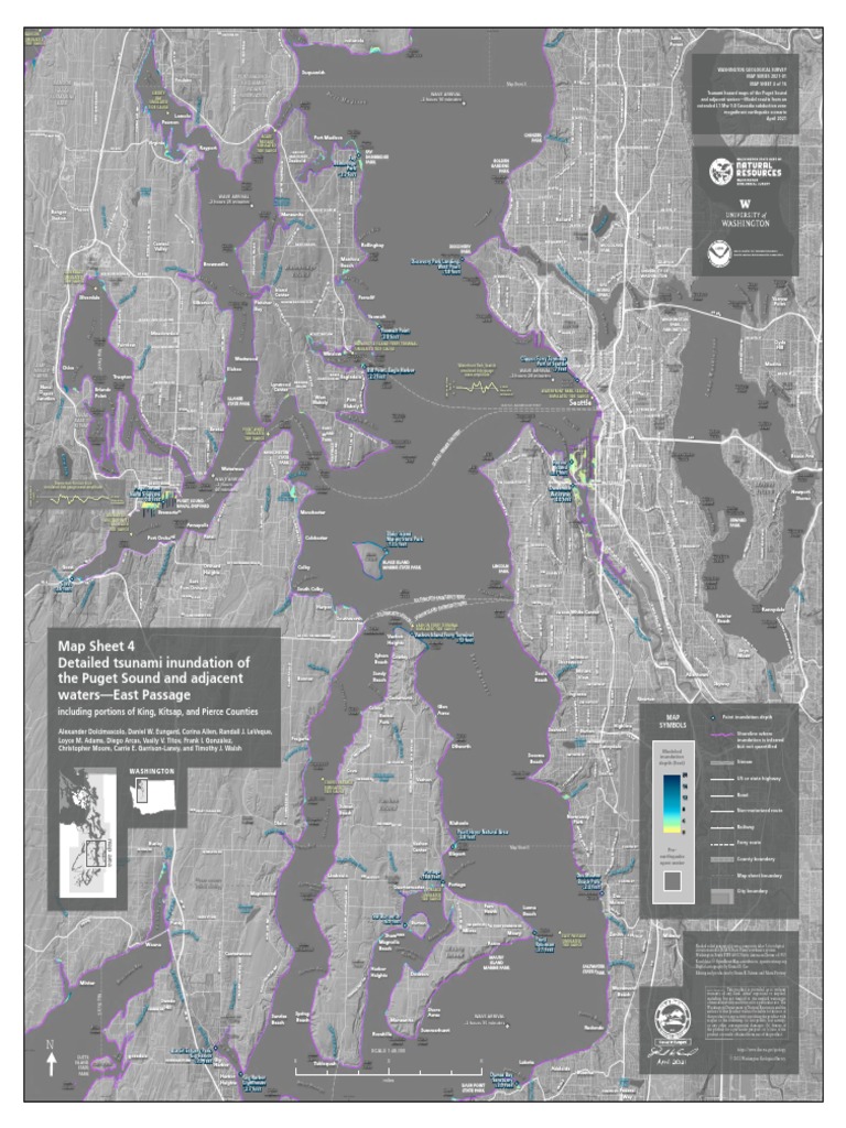 Ger Ms2021-01 Tsunami Hazard Maps Puget Sound Map Sheet 4 Georeferenced ...