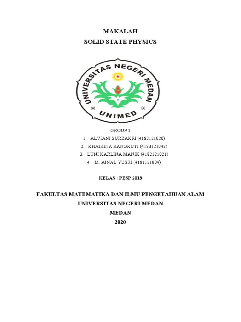 Group 3. Makalah Struktur Kristal - Solid State | PDF