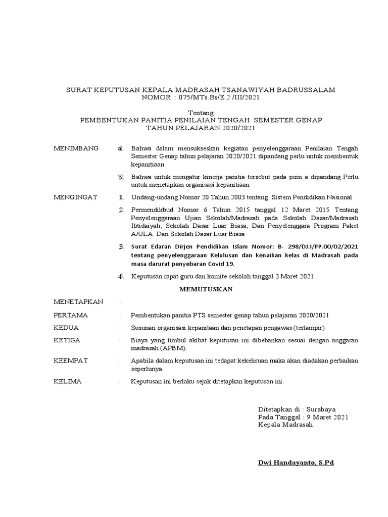 SK Panitia Pts | PDF
