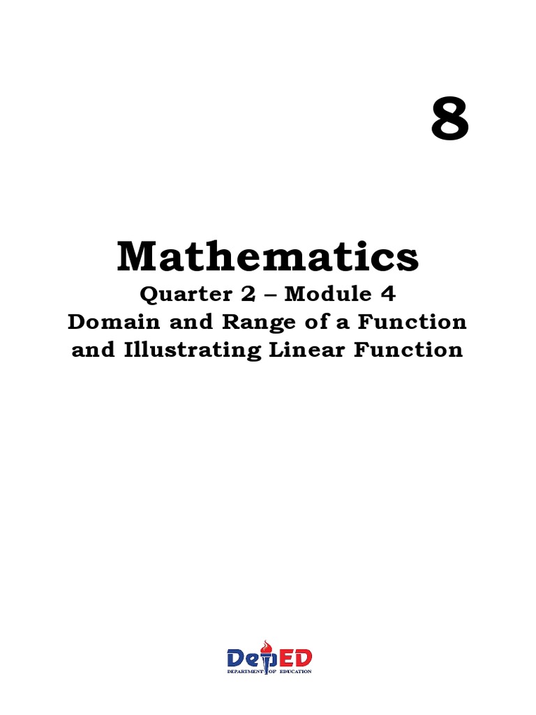 Math 8 - Q2 - Week 4 | PDF | Function (Mathematics) | Bracket