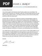 Teacher Job Continuation Letter Template | PDF