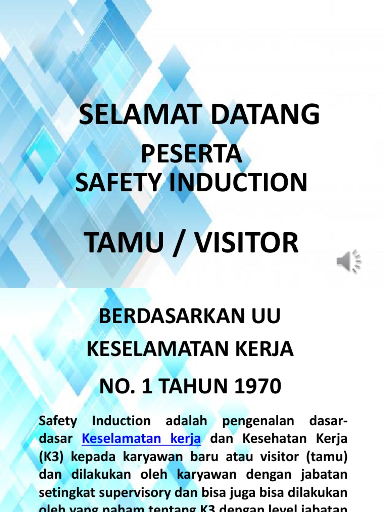 Safety Induction For Manufacturing | PDF