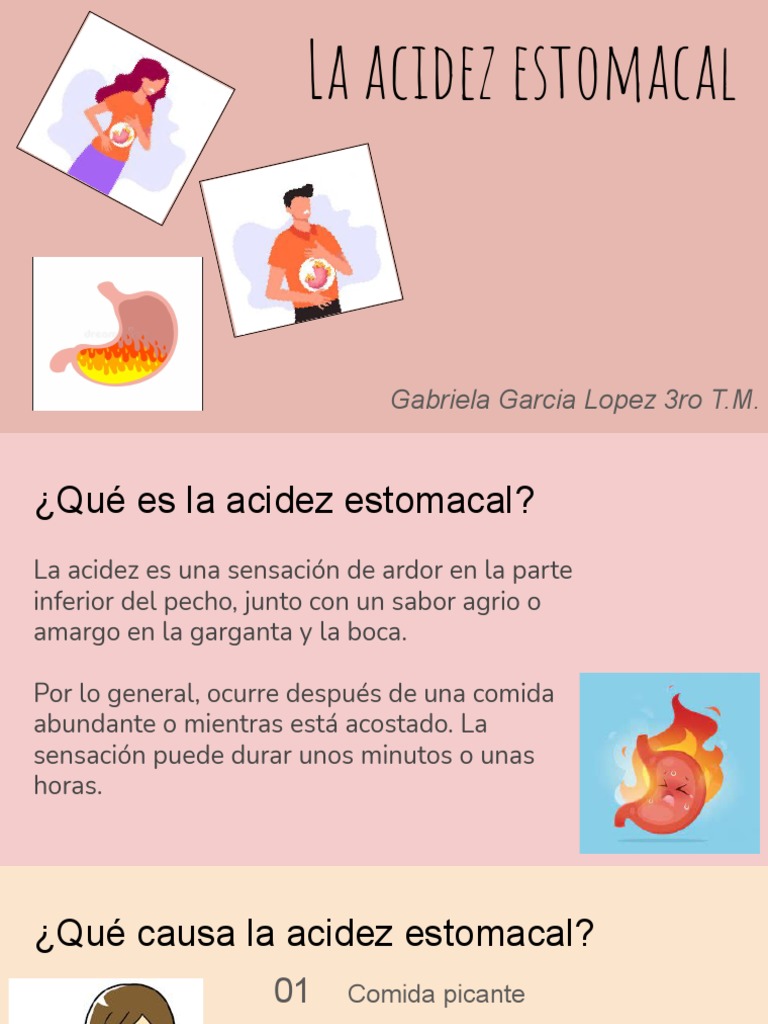 La Acidez Estomacal | PDF | Acidez | Comida y bebida