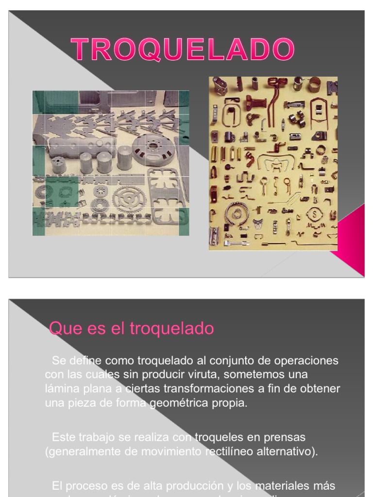 Troquelado | PDF | Procesos industriales | Naturaleza