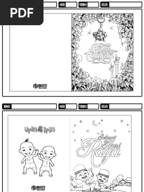 Kad Raya Kosong Hitam Putih