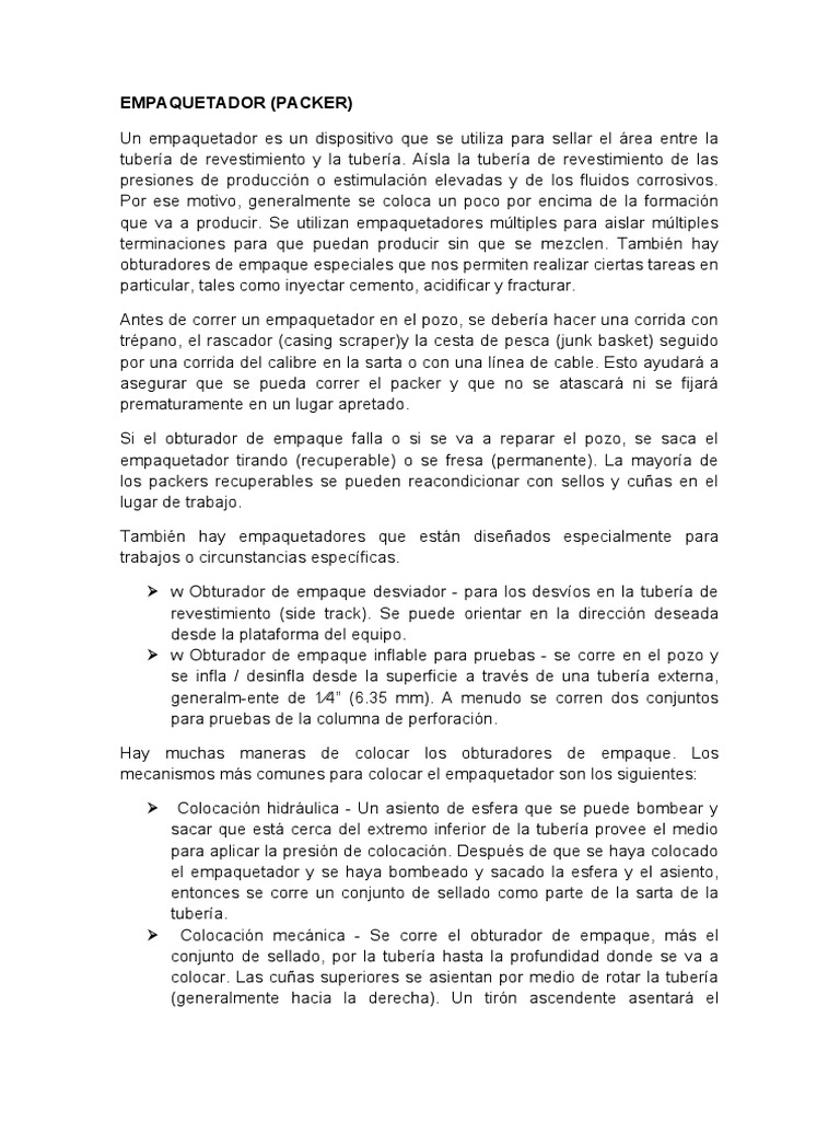 Equipos de Subsuelo | PDF | Tecnologías de gas | Ingeniería Química