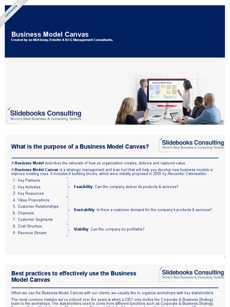 Business Model Canvas: Created by Ex-Mckinsey, Deloitte & BCG ...