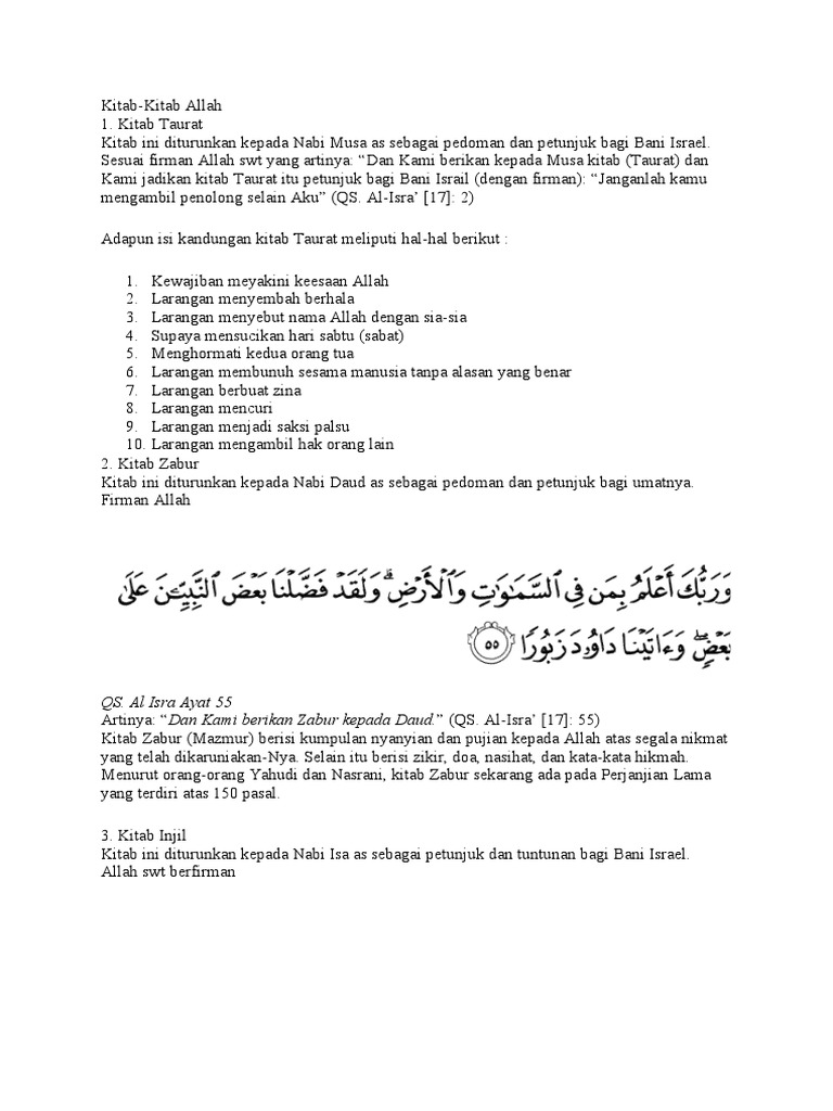 4 Kitab Allah | PDF