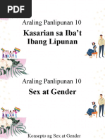 Natatalakay Ang Mga Uri NG Kasarian (Gender), Sex at Gender Roles Sa ...