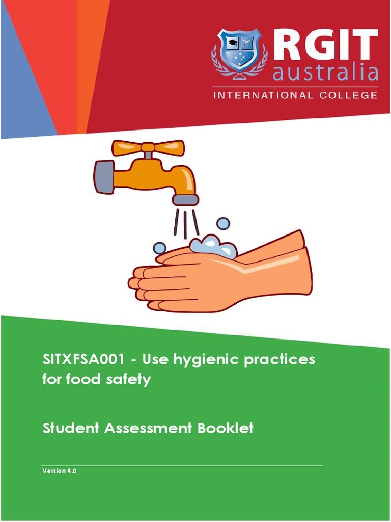 V - SITXFSA001 Assessment GT07552VKk (2) VICKY FINAL | PDF | Food ...
