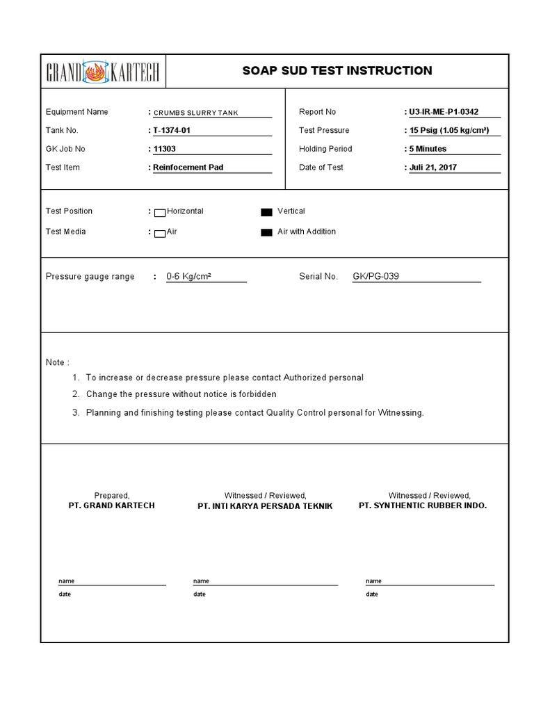 Report Soap Test Reinforce Pad | PDF | Soft Matter | Transparent Materials