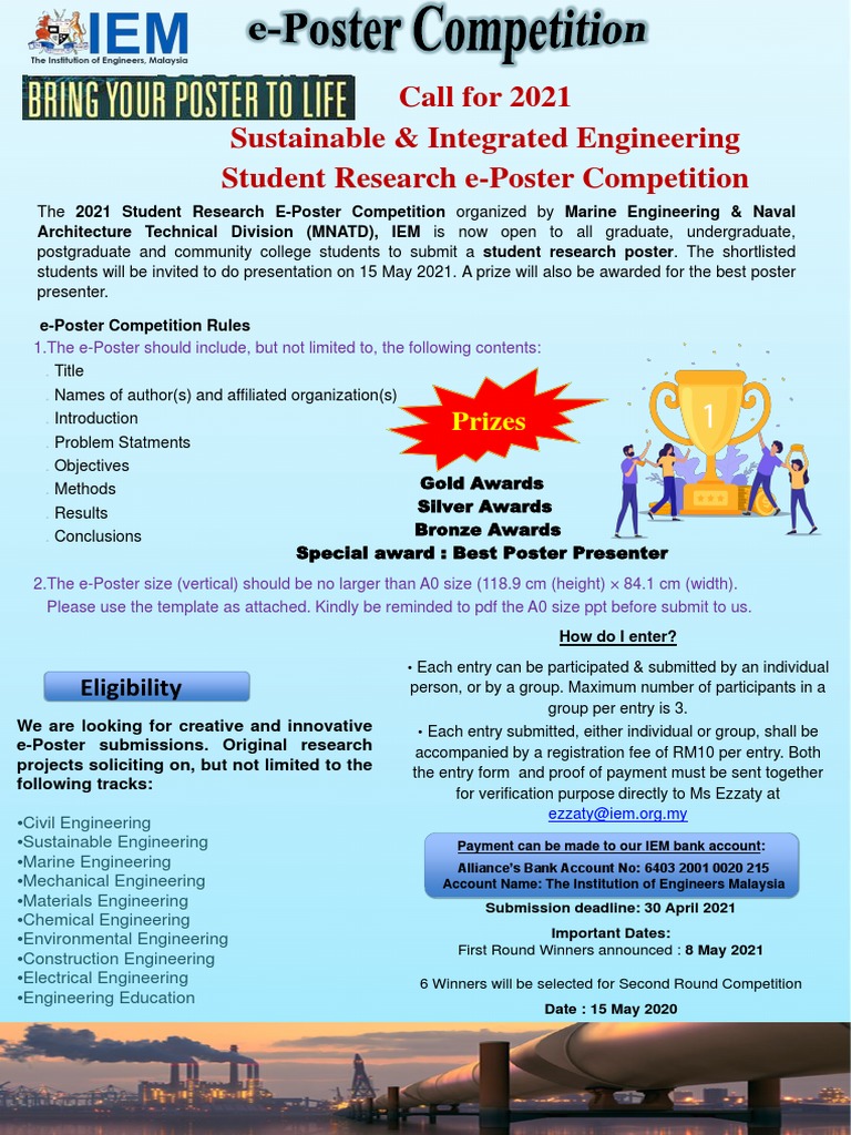 Poster Competition 2021 | PDF | Engineering | Science