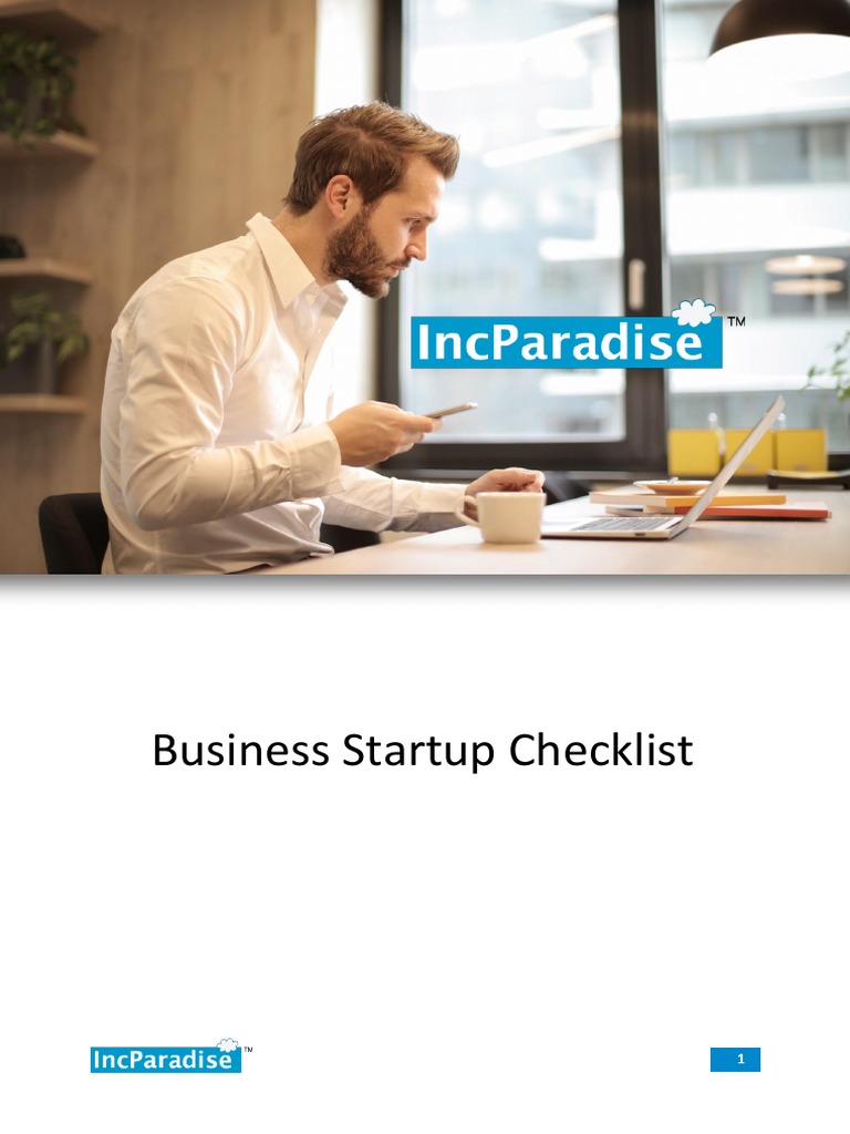 Business Startup Checklist - IncParadise | PDF