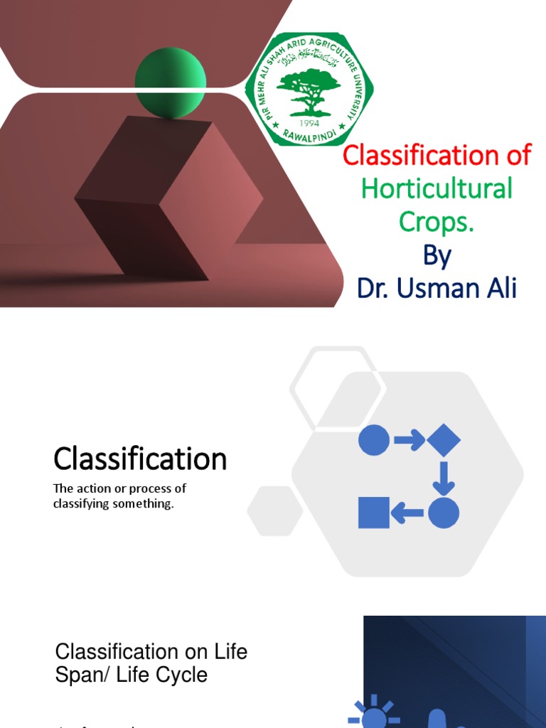 Classification of Horticulture | PDF | Home & Garden | Science ...