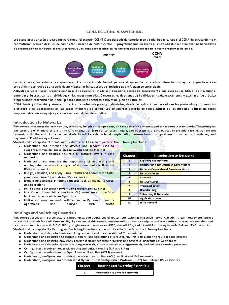 Ccna Routing and Switching | PDF | Enrutador (Computación) | Conmutador ...