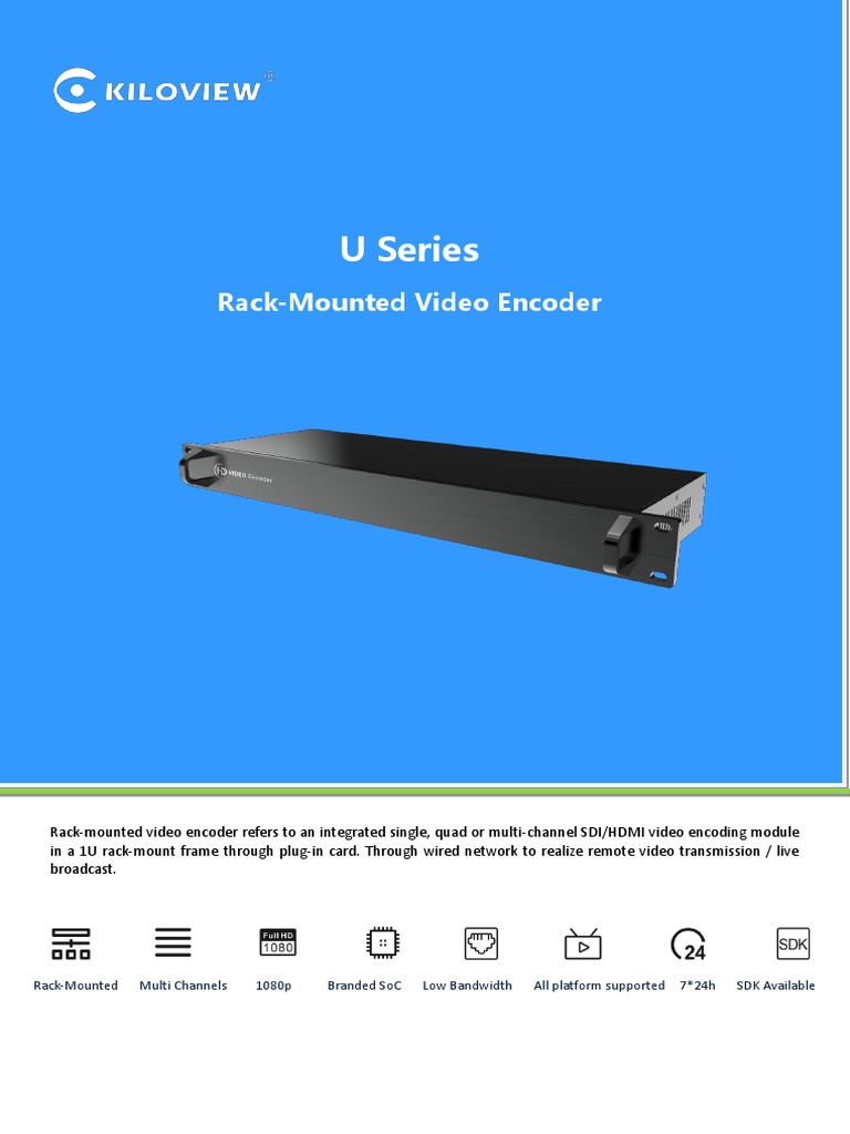 U Series Rack-Mounted Video Encoder | Download Free PDF | Video ...