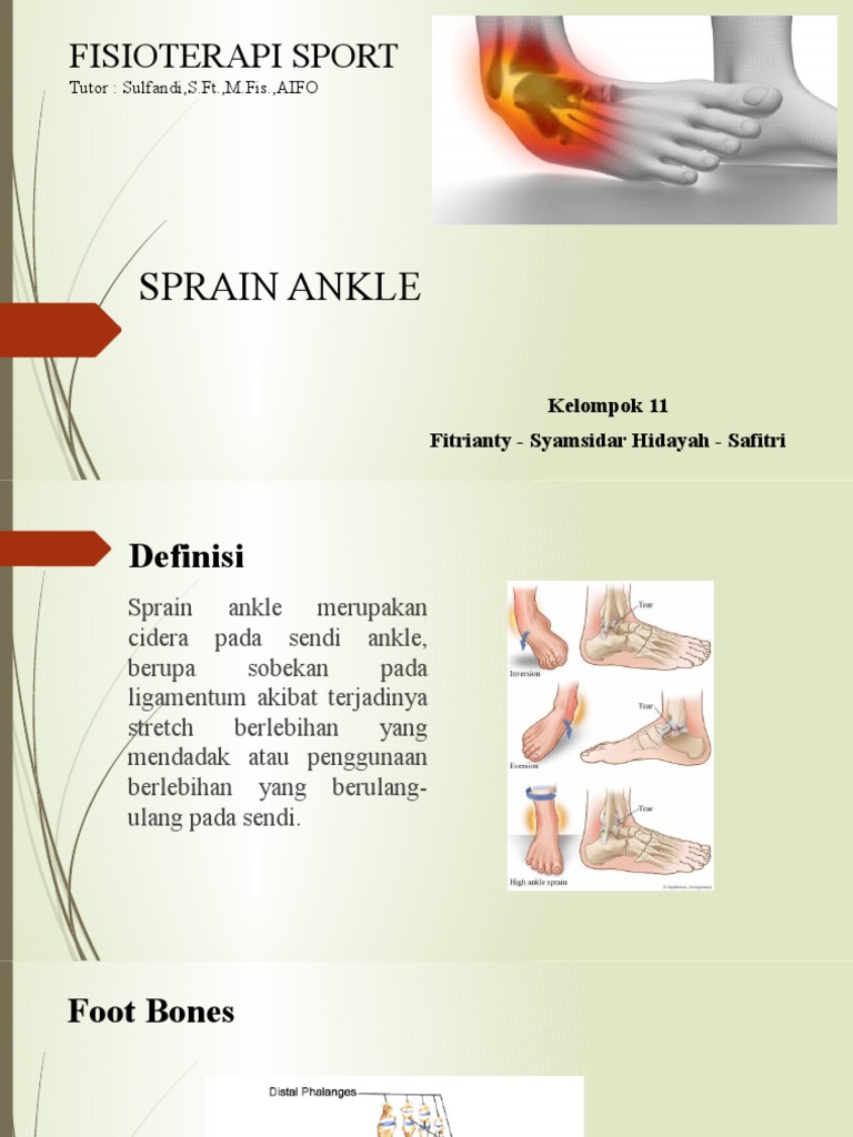 Patofisiologi dan Tatalaksana Sprain Ankle | PDF