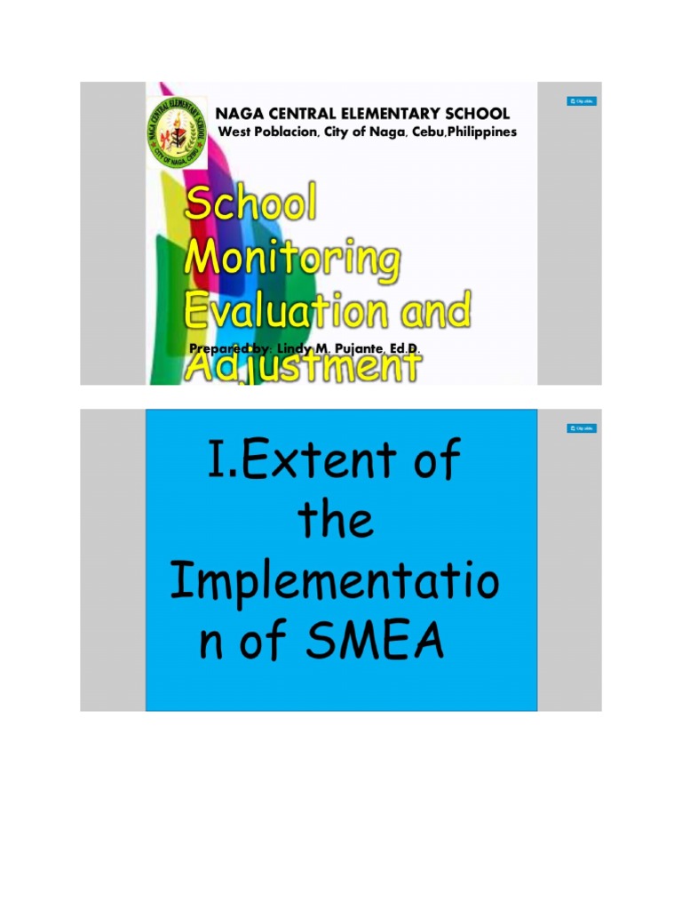 SMEA Presentation Sample | PDF | Classroom | Schools