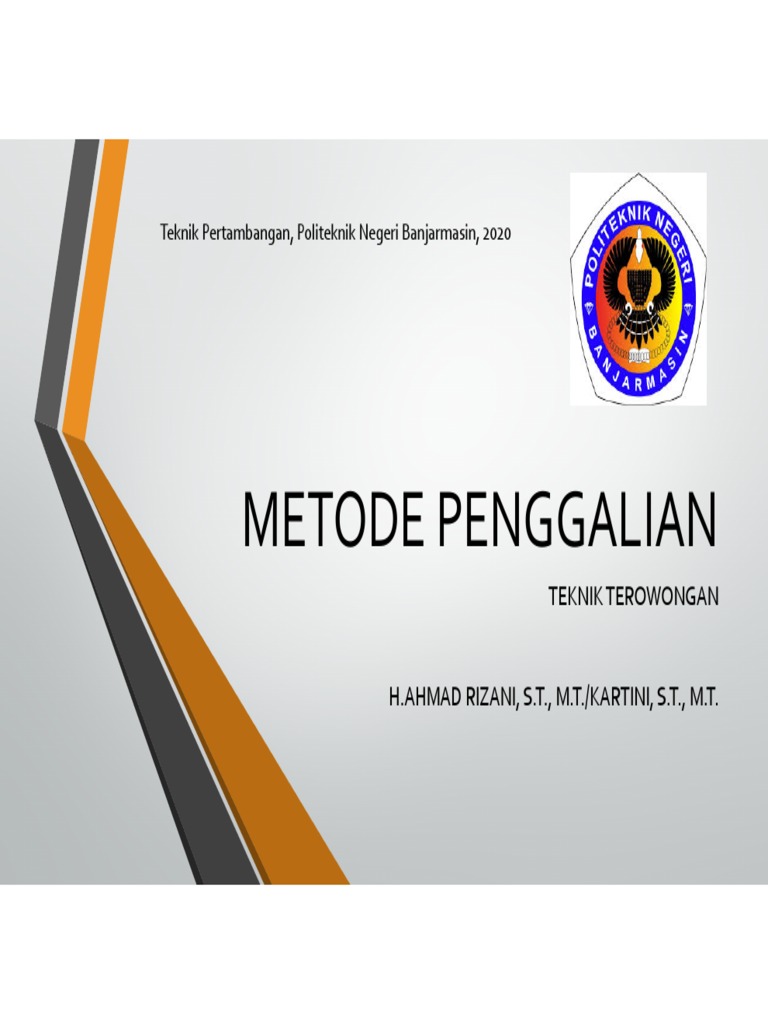 Teknik Terowongan - Metode Penggalian | PDF