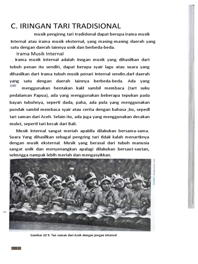 Iringan Musik dan Rias Tari Tradisional | PDF