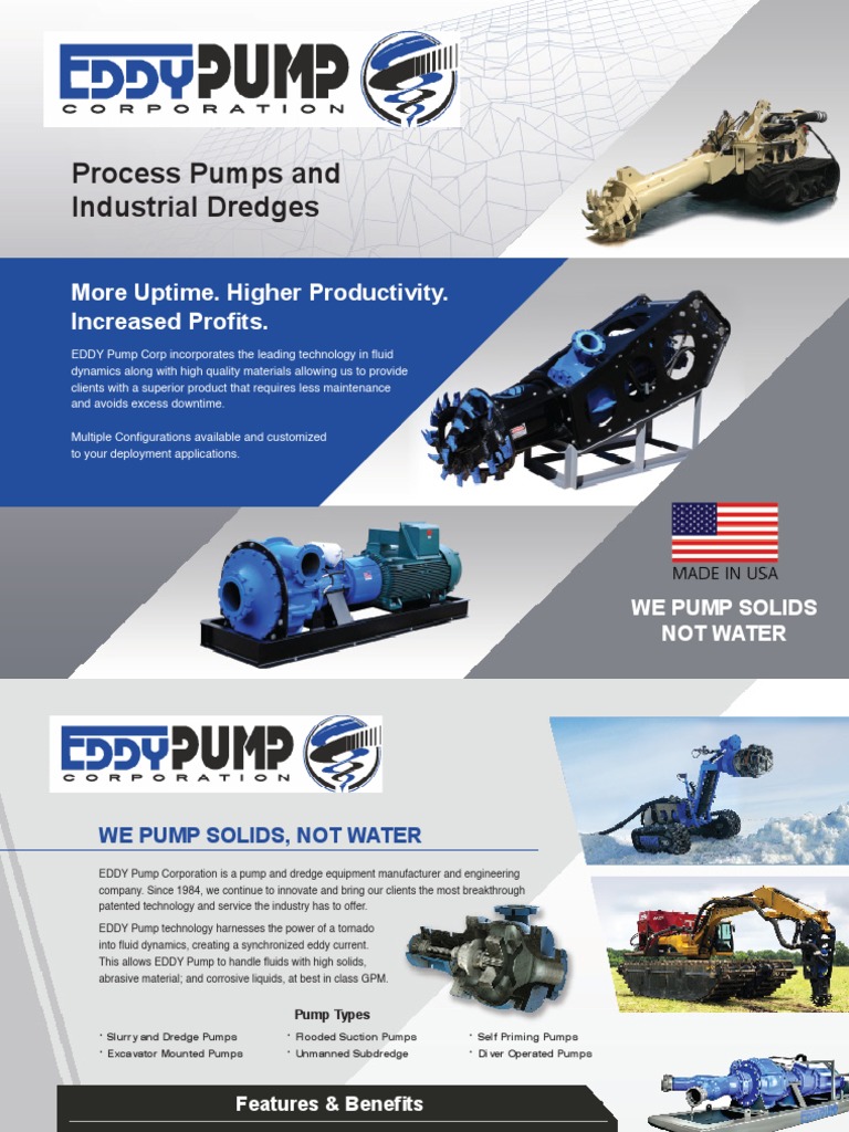 EDDY Pump: Advanced Dredge Solutions | PDF | Dredging | Pump