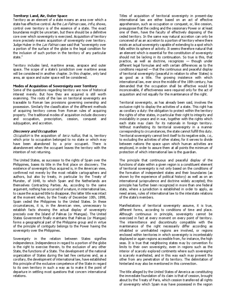 Understanding Territorial Sovereignty | PDF | Sovereignty | U.S. State