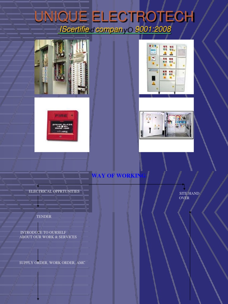 Unique Electrotech: Iscertifie Compan 9001:2008 | PDF | Duct (Flow) | Transformer
