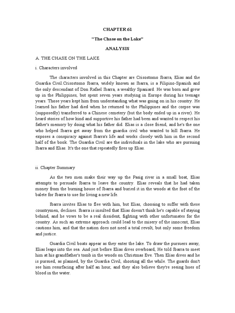 Chapter 61-Chase On The Lake (Analysis) | PDF | History | Mystery ...