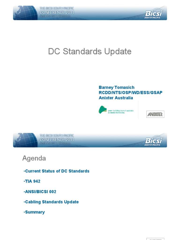 Data Centre Standards Update Anixter Pdf Data Center Electronics