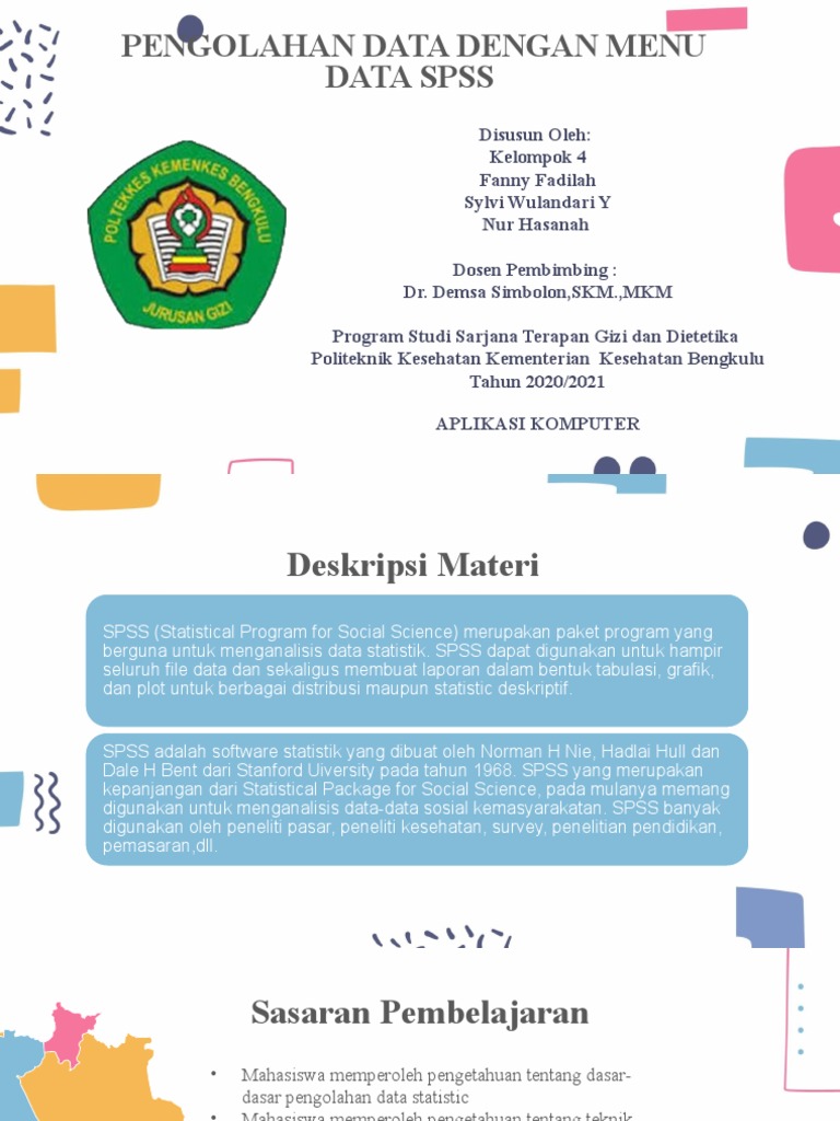 Menu Data SPSS | PDF