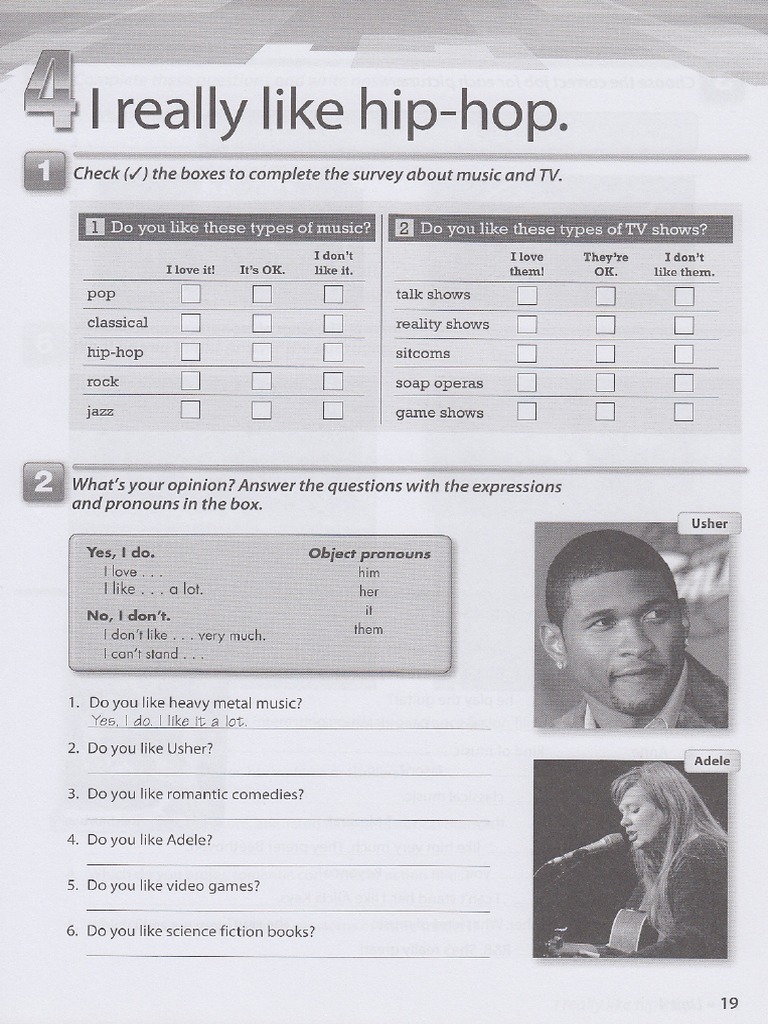 (WB) Interchange 1 - UNIT 4 - Lesson 1 | PDF