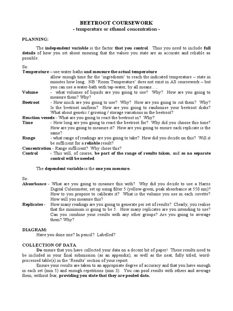 Beetroot Pigment Extraction Experiment | PDF | Cell Membrane | Lipid ...