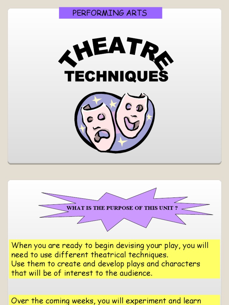 10 Theatre Techniques | PDF | Actor | Conscience