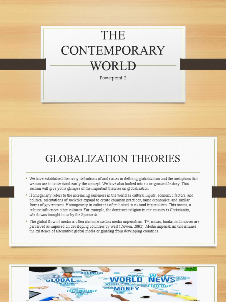 Globalization Theories in the Contemporary World | PDF | Globalization ...