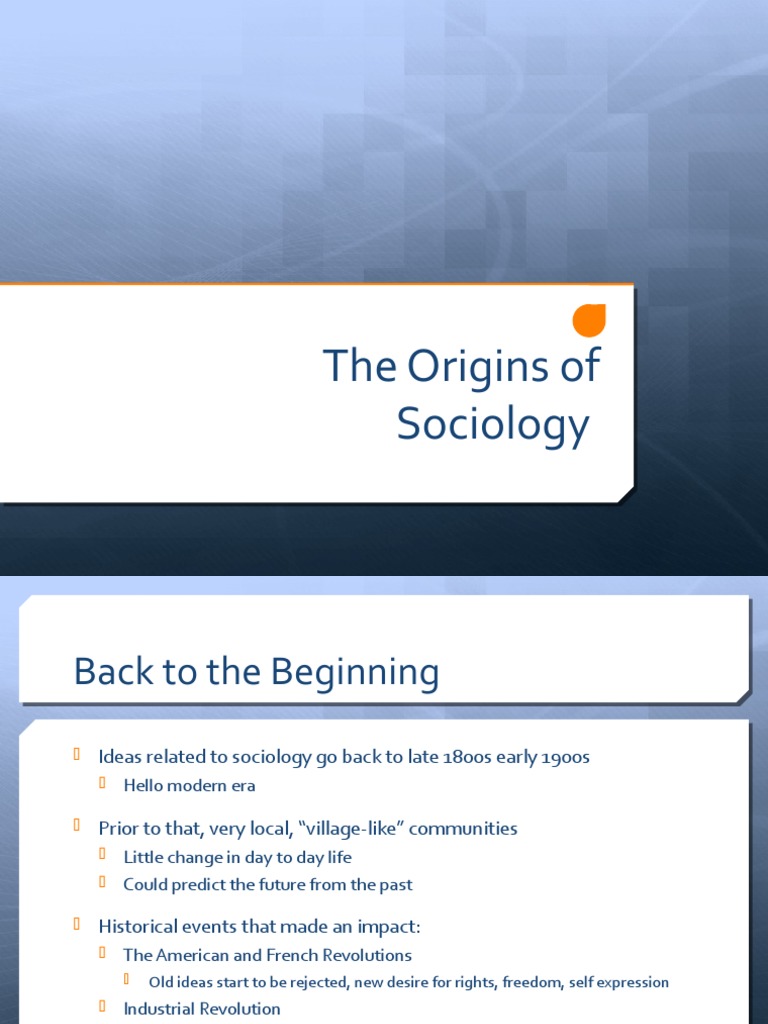 Origins of Sociology | PDF | Émile Durkheim | Social Structure