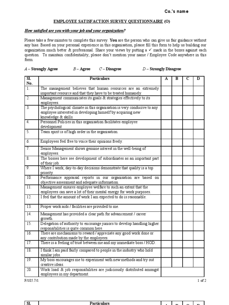 ESS Questionnaire Officer