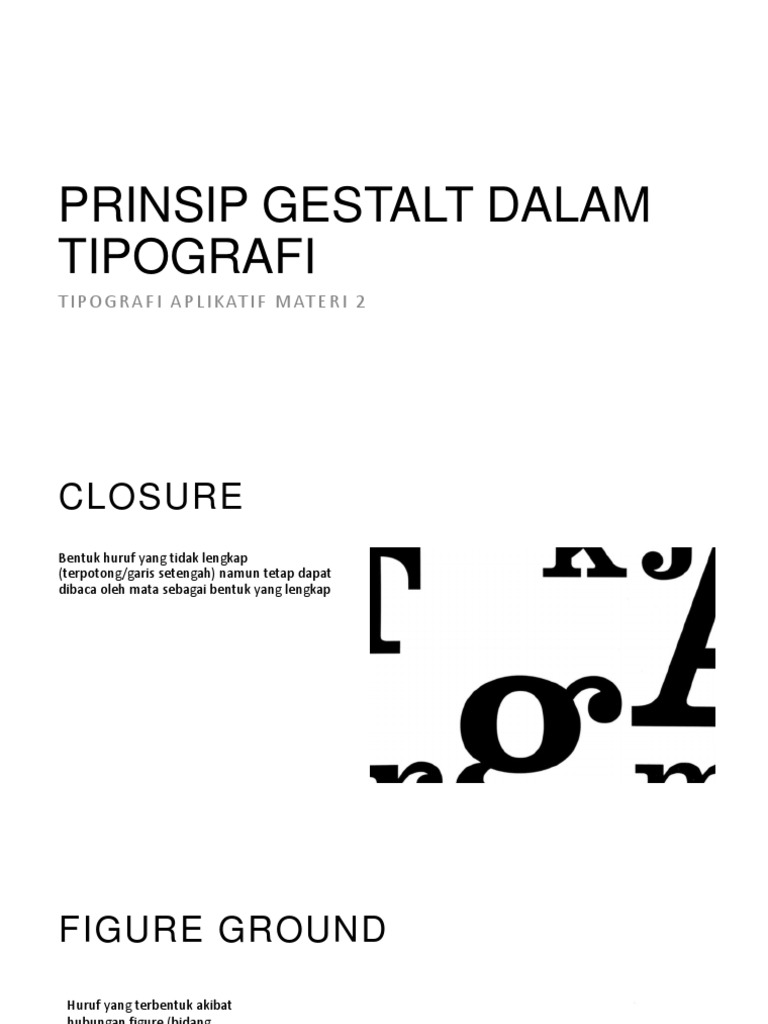 Prinsip Gestalt - Closure | PDF