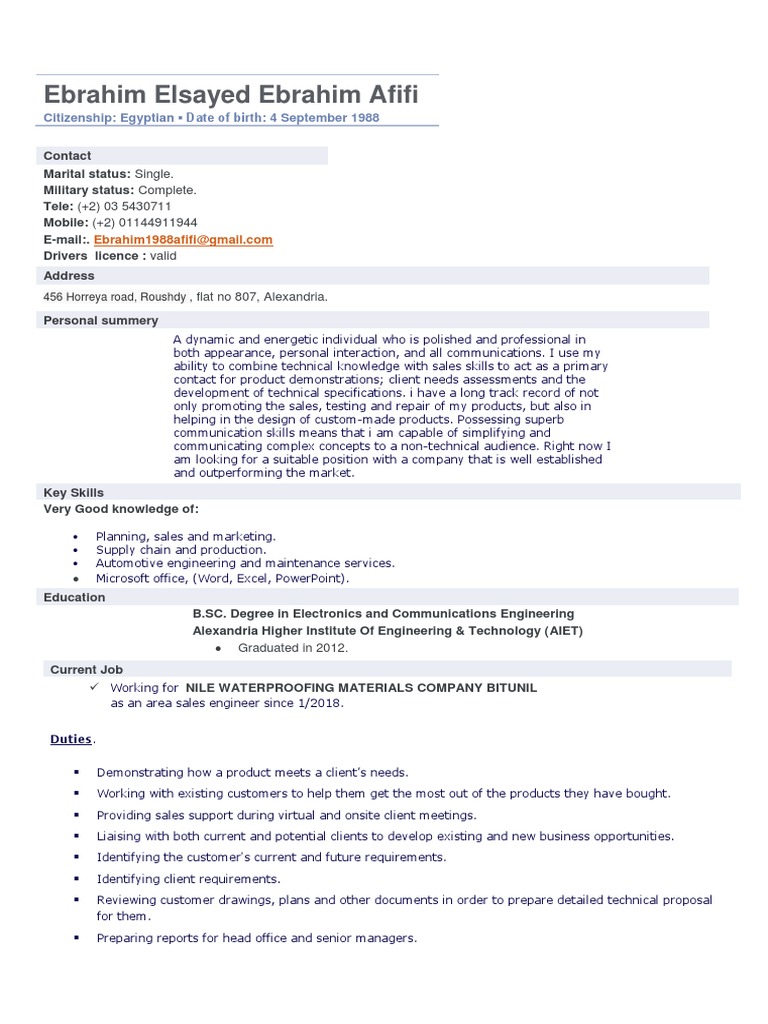 Eng Ebrahim Elsayed Afifi CV Updated | PDF | Cisco Certifications | Business