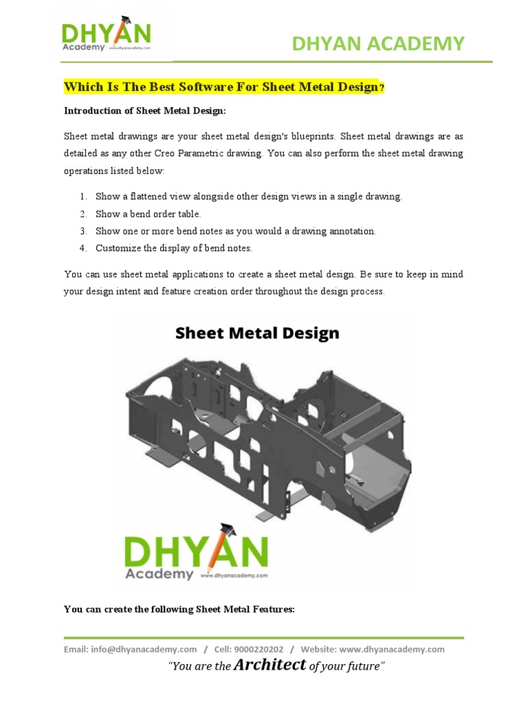 Best Software for Sheet Metal Design | PDF | Sheet Metal | Industries